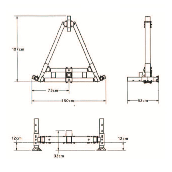 Counterweight base Kit 30073-KIT – Laser Plane